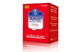 Amol Extra (Paracetamol & Caffeine) 500mg Tablets in Tanzania | Yebi Health