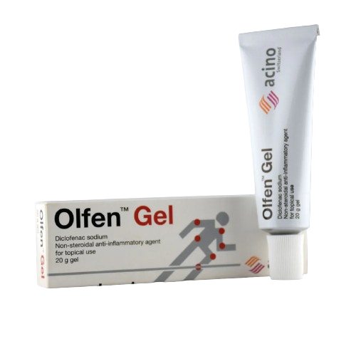 Olfen Gel (Diclofenac 1% W/V) 20g in Tanzania | Yebi Health
