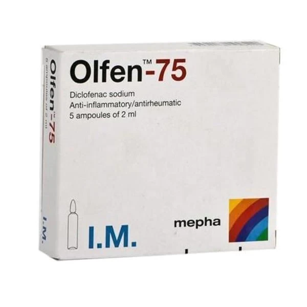Affordable Olfen Diclofenac IV Ampoules (5) in Tanzania | Yebi Health