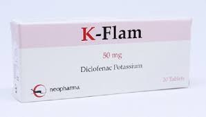 K - Flam (Diclofenac Potassium) 50mg Tablets in Tanzania | Yebi Health