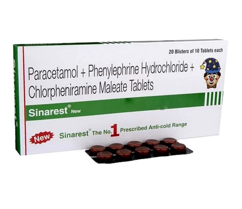 Vendors Selling Sinarest Paracetamol + Phenylephrine Hydrochloride ...